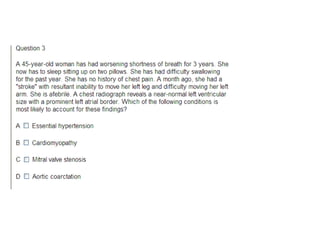 Cardiology questions | PPT