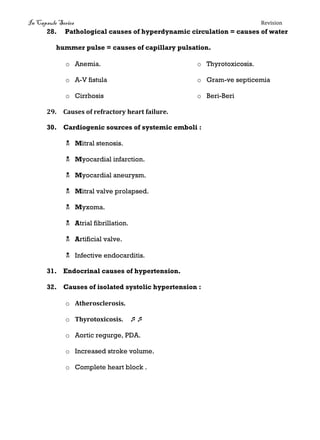Cardiology revision dr.ahmed-mowafy | PDF