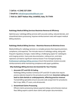 Streamline Your Revenue with Cardiology Billing Services | DOCX