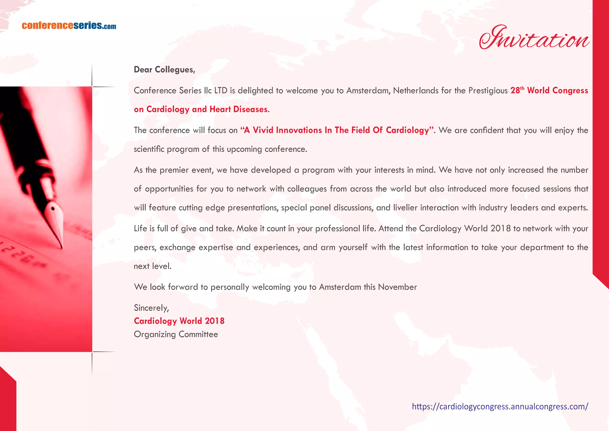 Cardiology world 2018 brochure | PPT