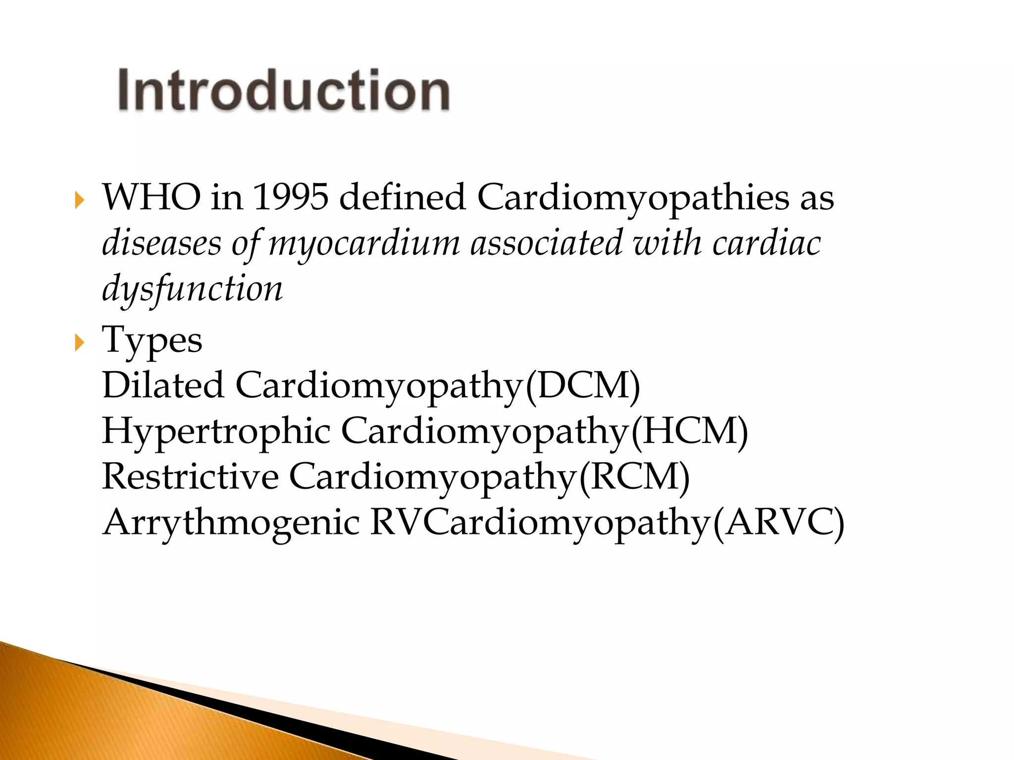 Cardiomyopathies | PPTX