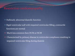 Cardiomyopathies | PPTX