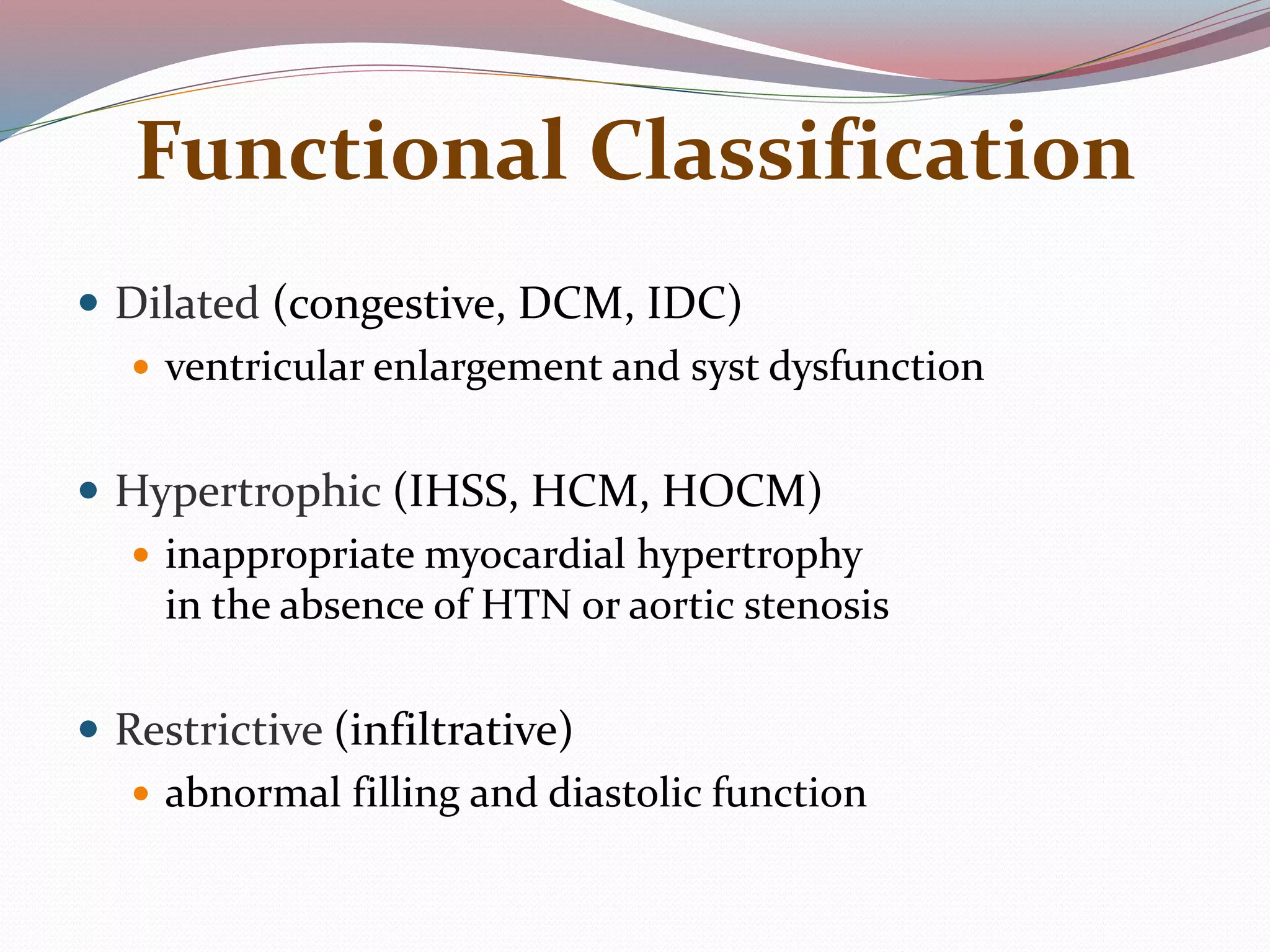 Cardiomyopathies | PPTX