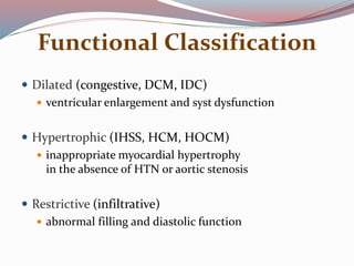 Cardiomyopathies | PPTX