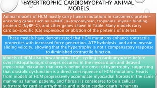 animal models for evaluation of drugs for Cardiomyopathies | PPTX
