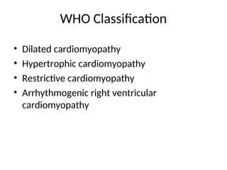 Types of Cardiomyopathies in children .ppt