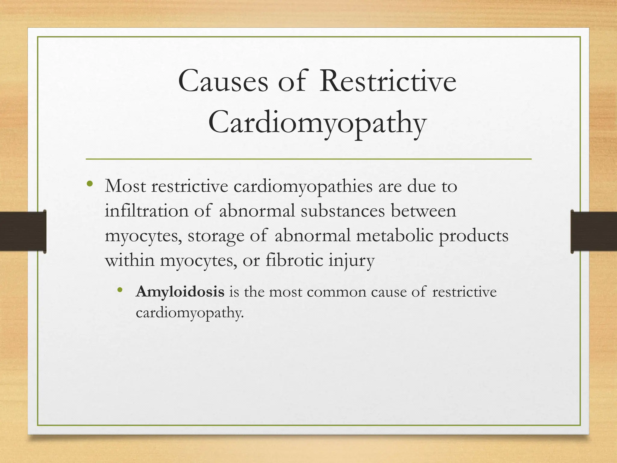 Cardiomyopathies can be dilated, restrictive or inflammatory | PPT