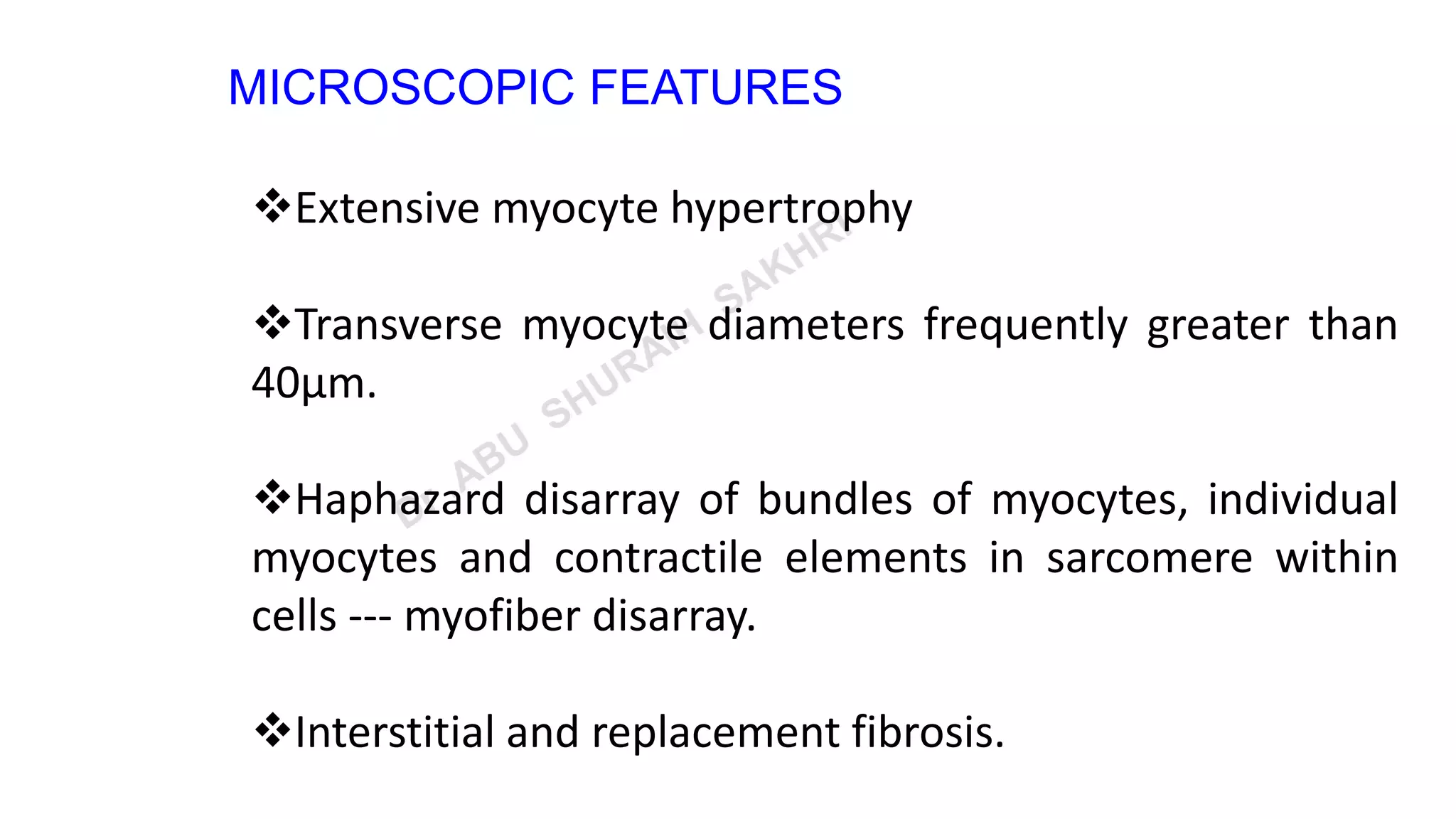 Pathology of Cardiomyopathies | PPTX