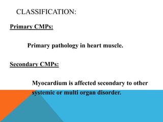 Cardiomyopathies& myocarditis | PPT