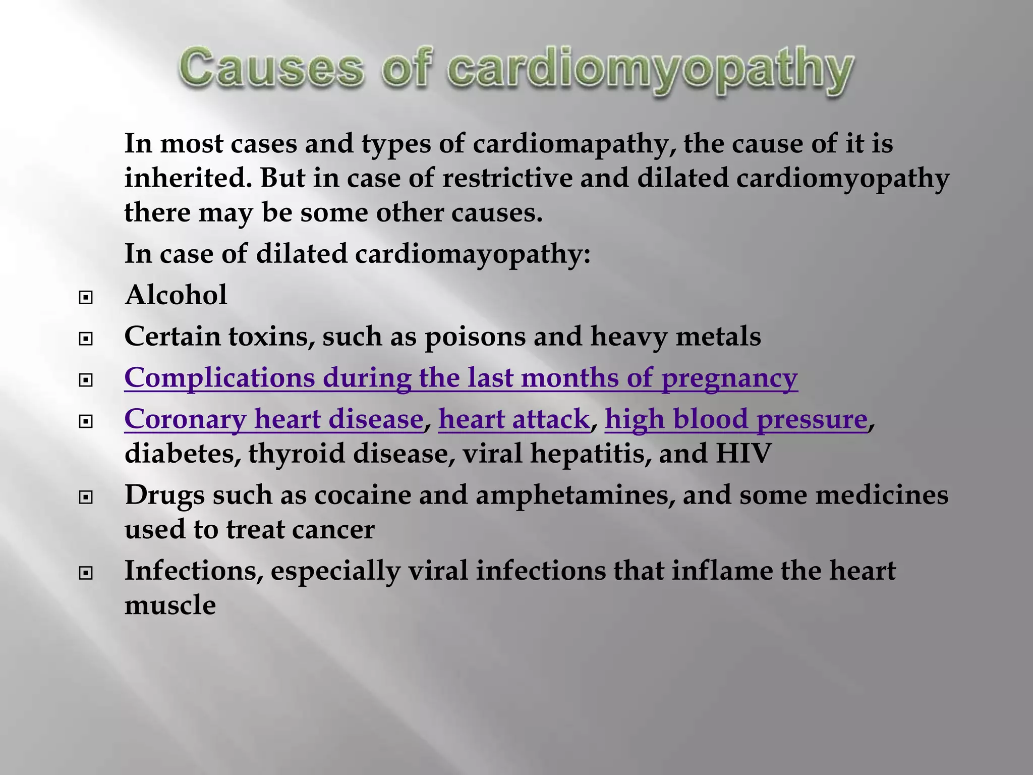 Cardiomyopathy | PPT