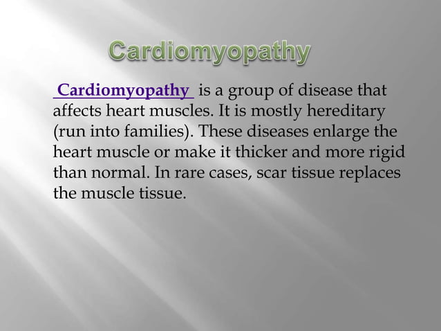 Cardiomyopathy | PPT