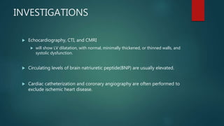 Cardiomyopathy | PPTX