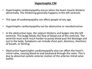 Cardiomyopathy | PPTX