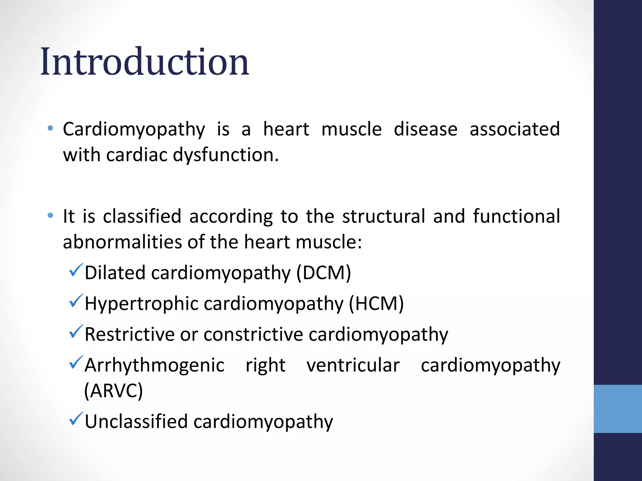 Cardiomyopathy | PPTX