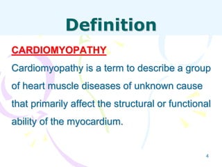 Cardiomyopathy | PPT