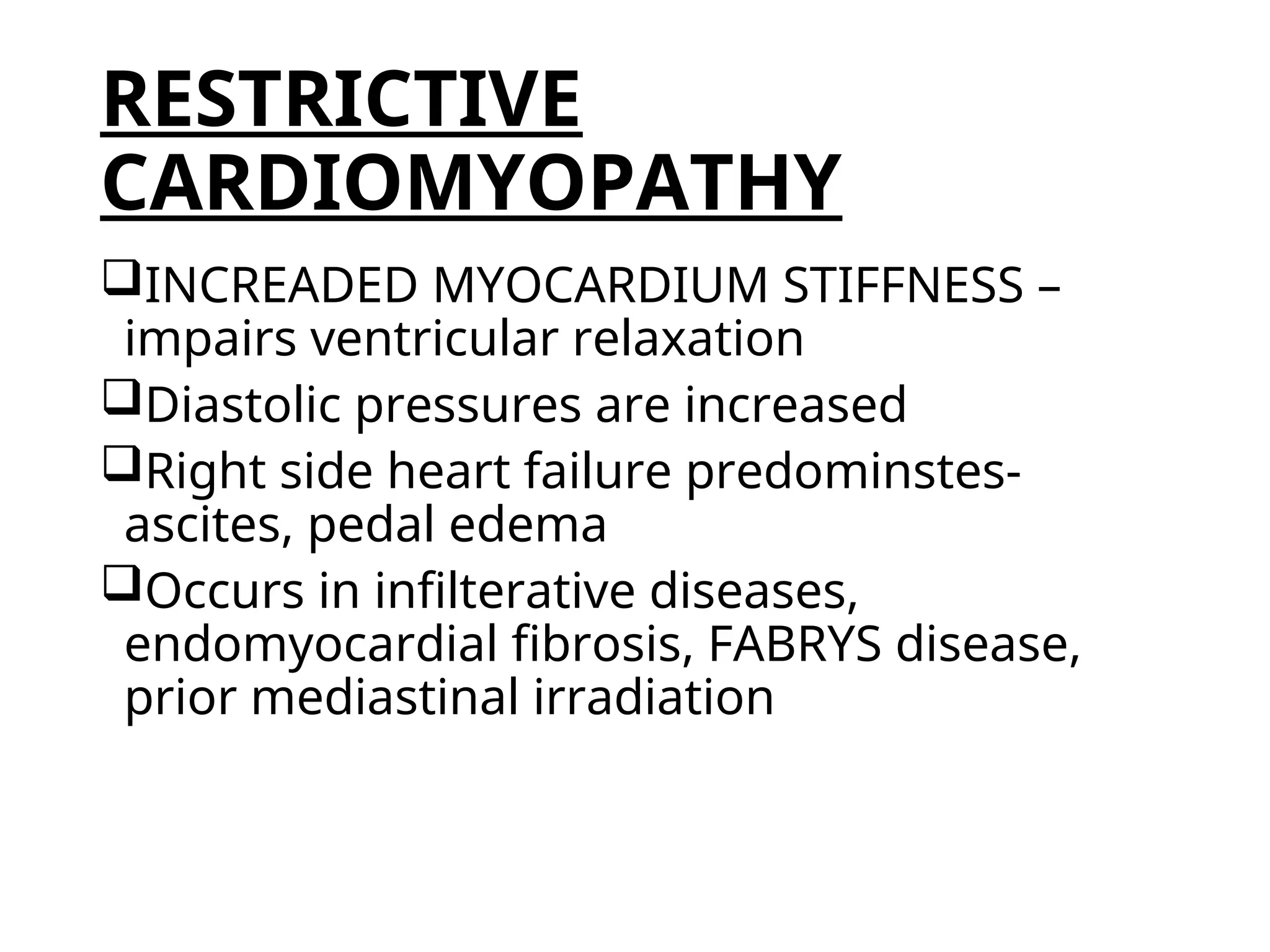 Cardiomyopathy and heart failure concerns | PPT