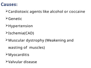 cardiomyopathy heart disease presentation | PPT
