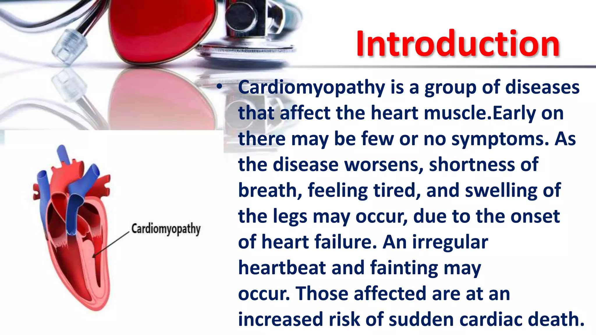 Cardiomyopathy | PPTX