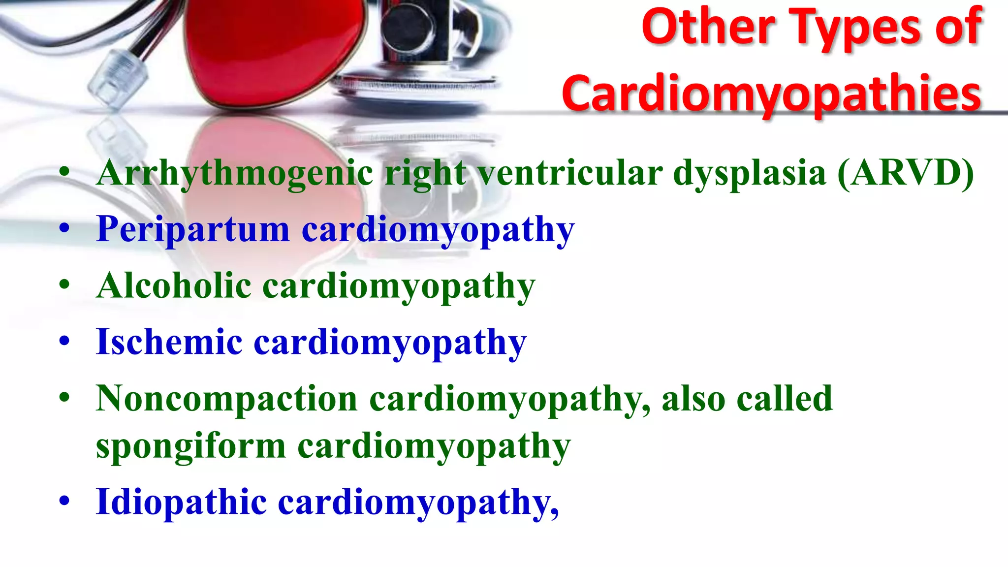Cardiomyopathy | PPTX