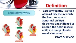 Cardiomyopathy | PPTX