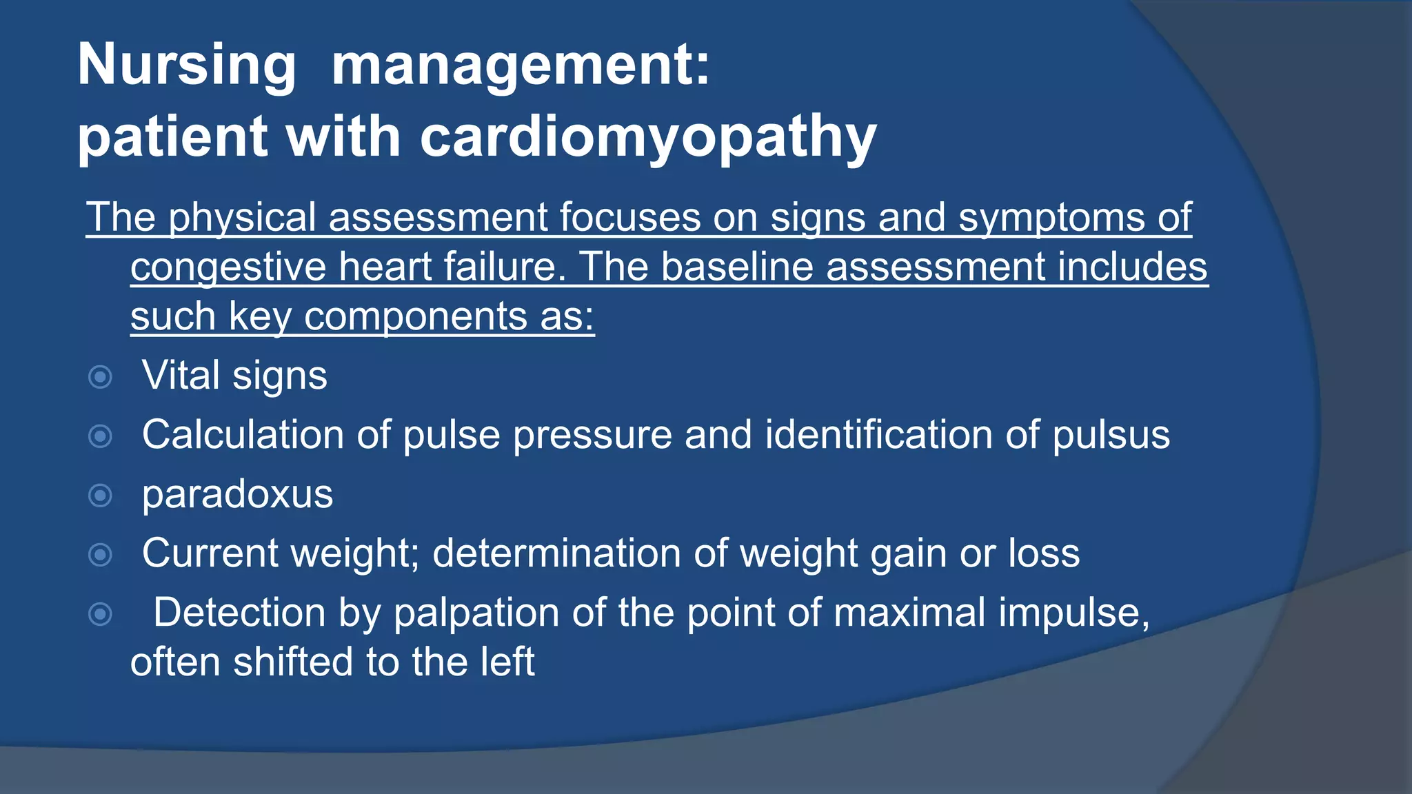 Cardiomyopathy | PPTX