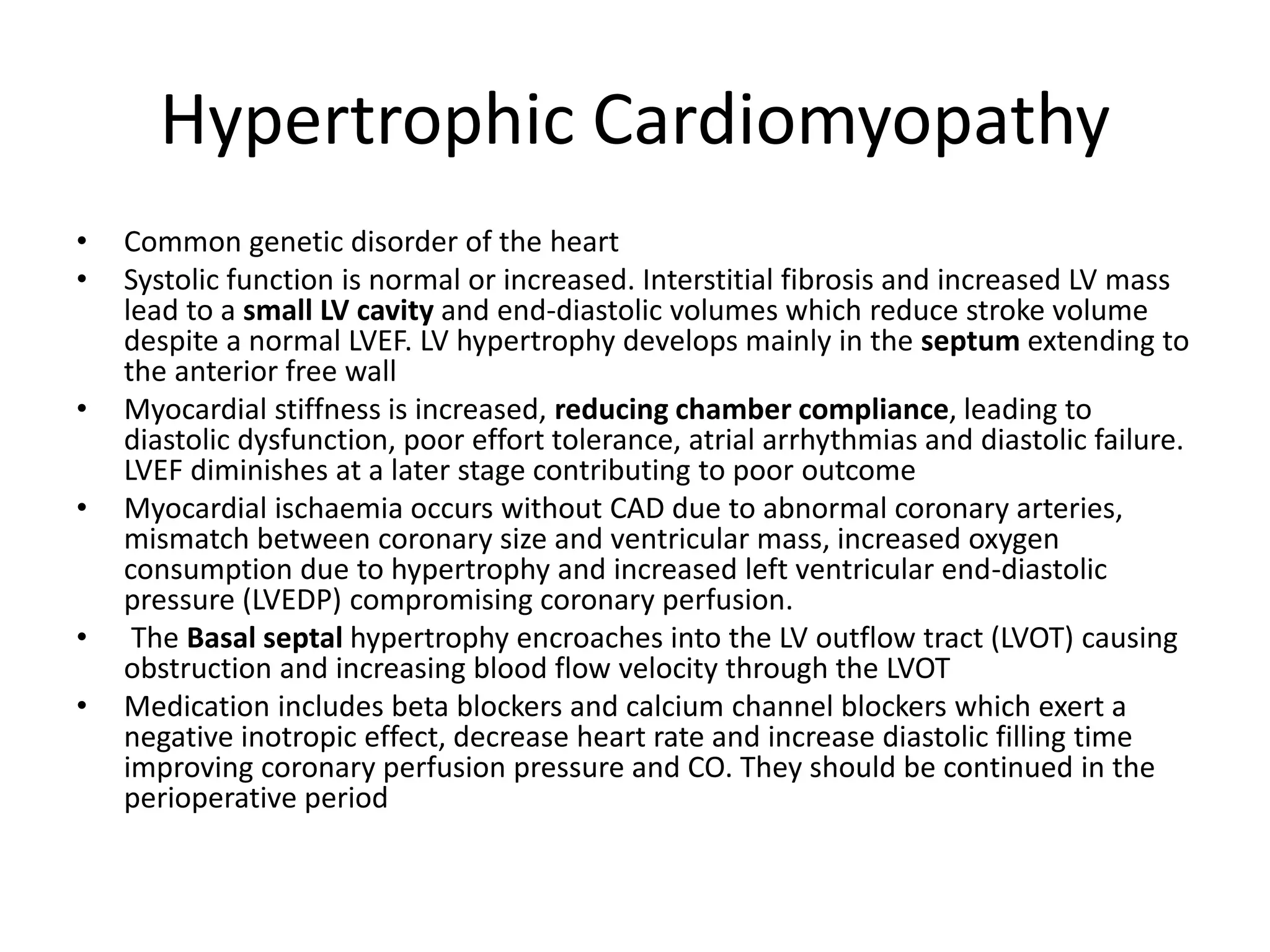 Cardiomyopathy and anesthetic concern | PPTX