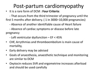 Cardiomyopathy and anesthetic concern | PPTX
