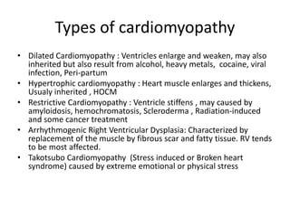 Cardiomyopathy and anesthetic concern | PPTX