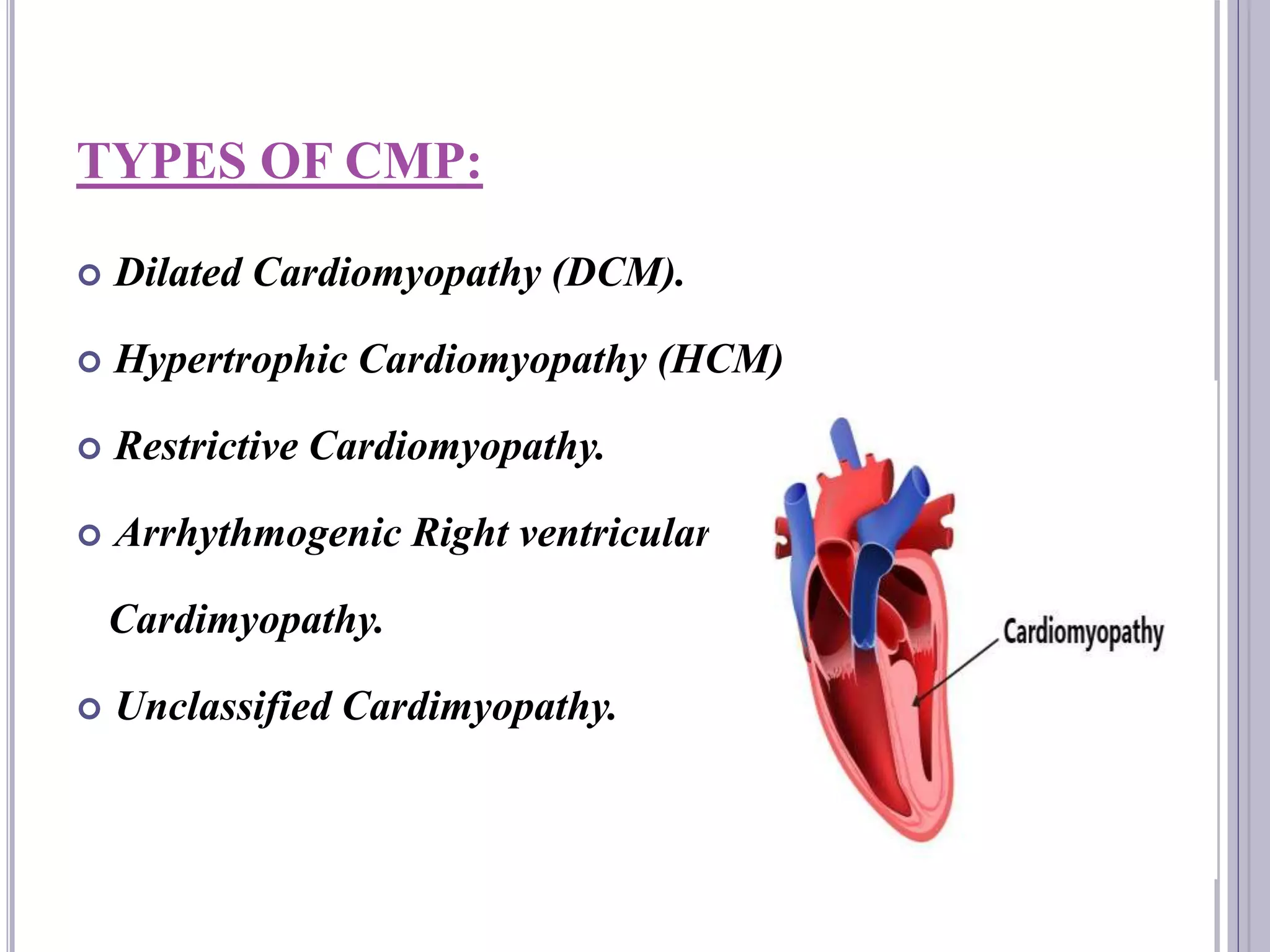 Cardiomyopathy ppt | PPTX