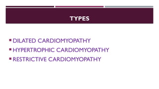 Cardiomyopathy - Classification and Nursing management.pptx