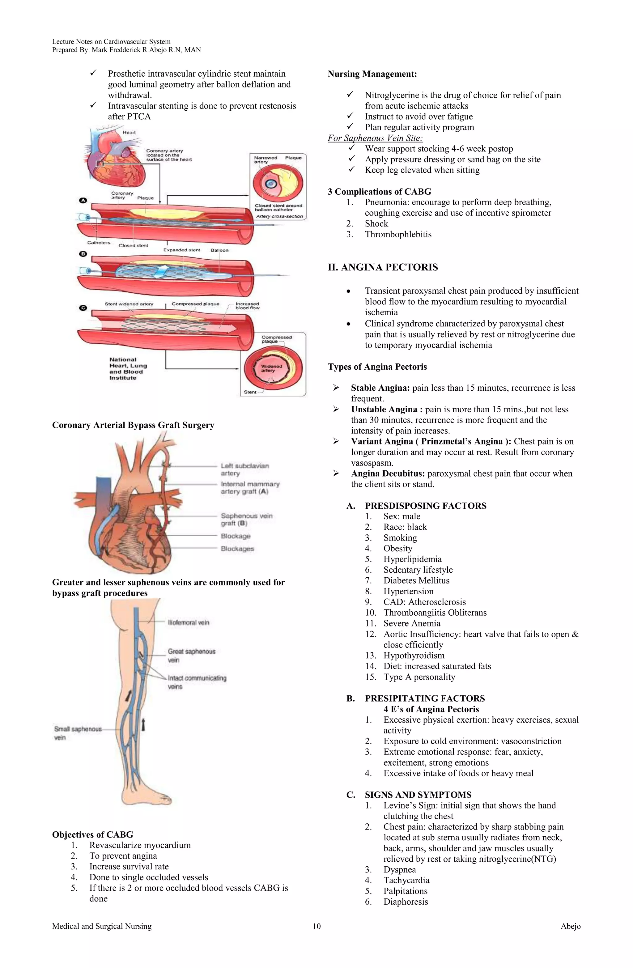 Cardiovascular Nursing | PDF