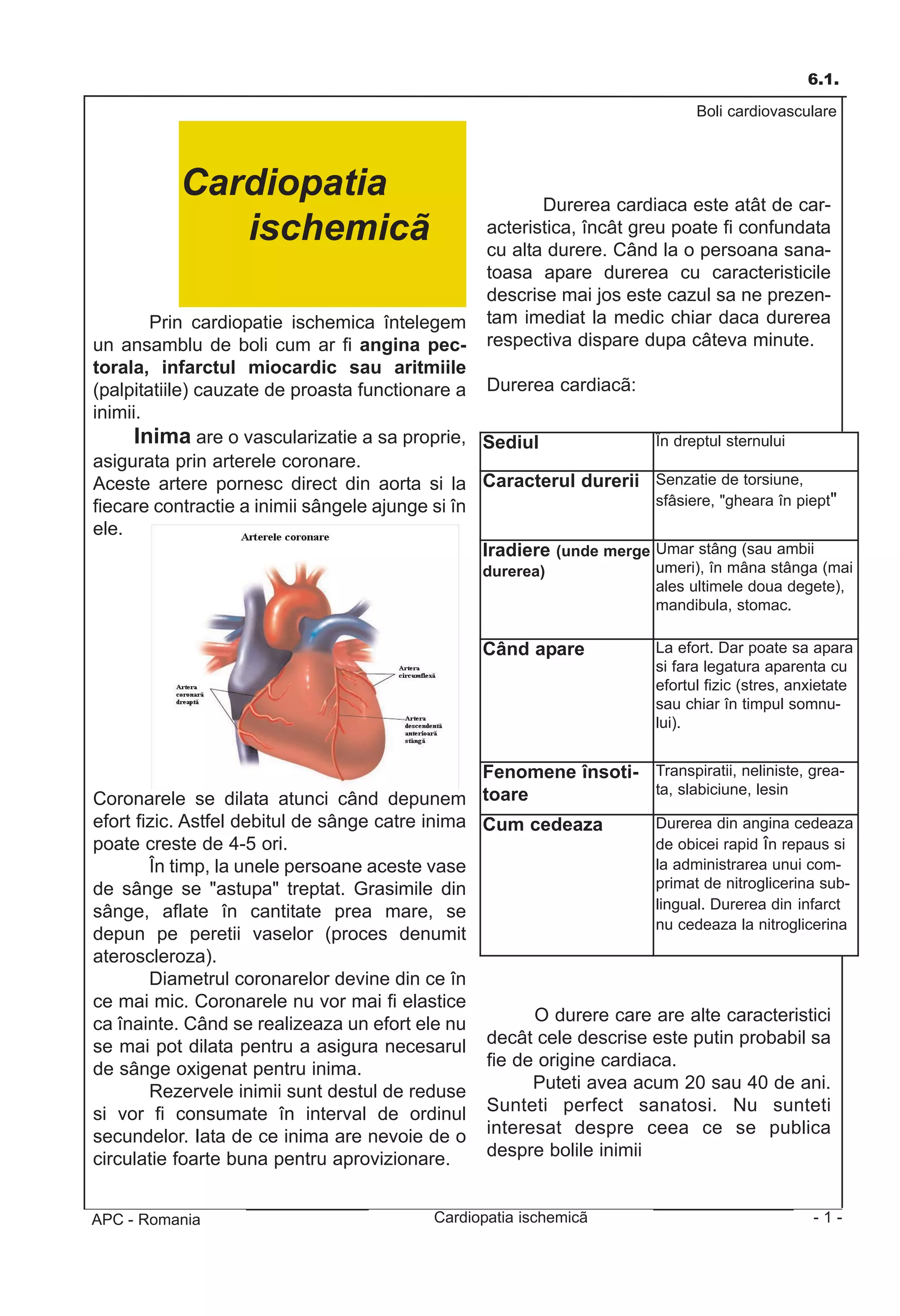 Cardiopatia eschemica | PDF