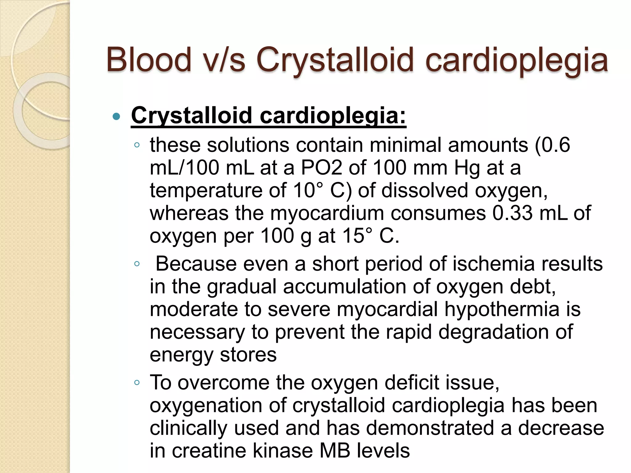Cardioplegia | PPTX