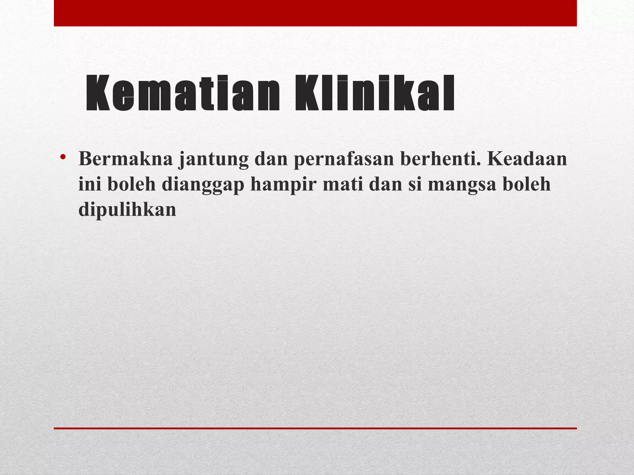Cardio Pulmonari Resuscitation (CPR) - Kaedah Permulihan Keatas Jantung ...