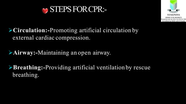 Cardiopulmonary RESUSITATION | PPT