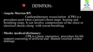 Cardiopulmonary RESUSITATION | PPT