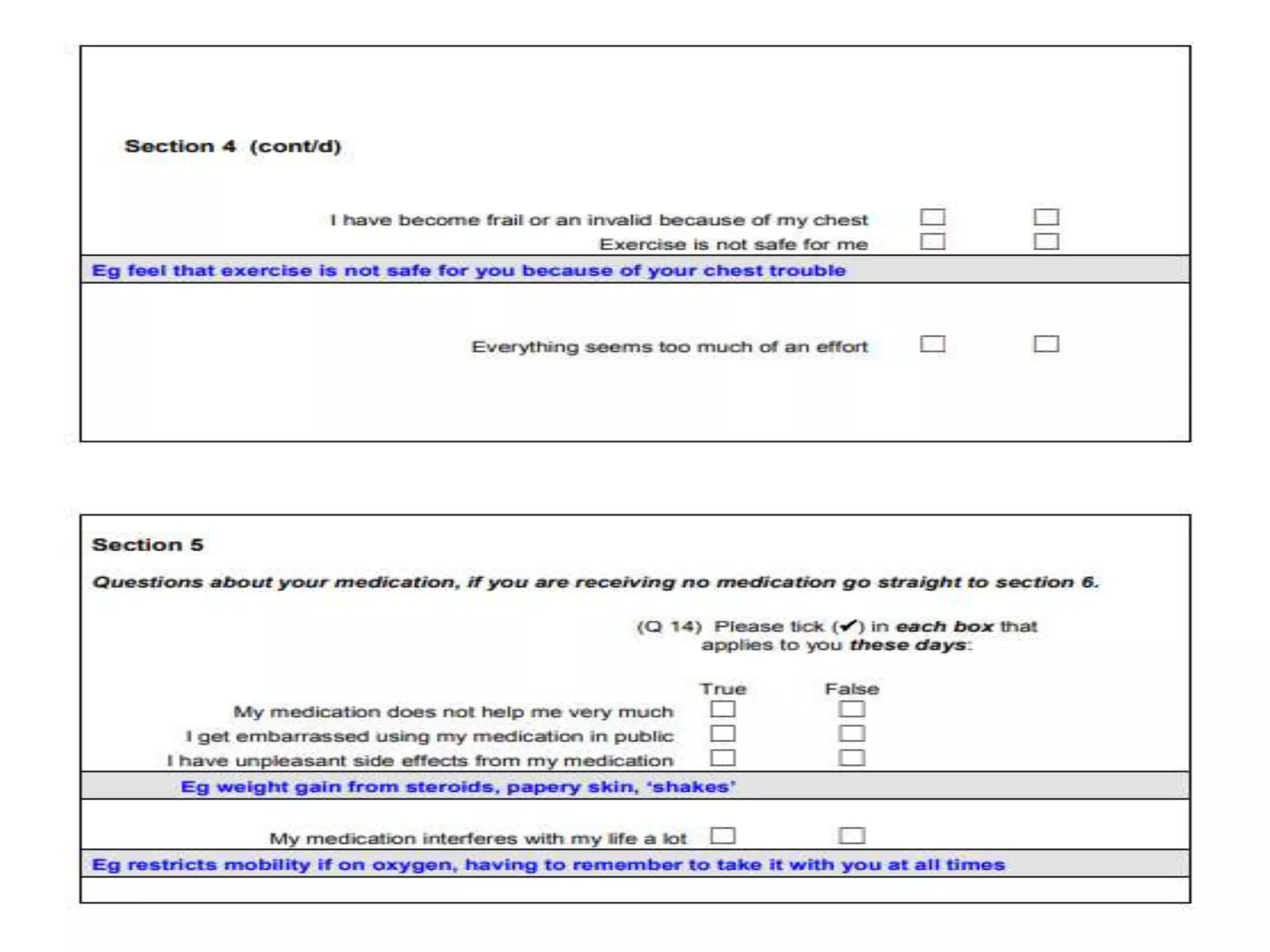Cardiopulmonary sgrq questionnaire | PPTX