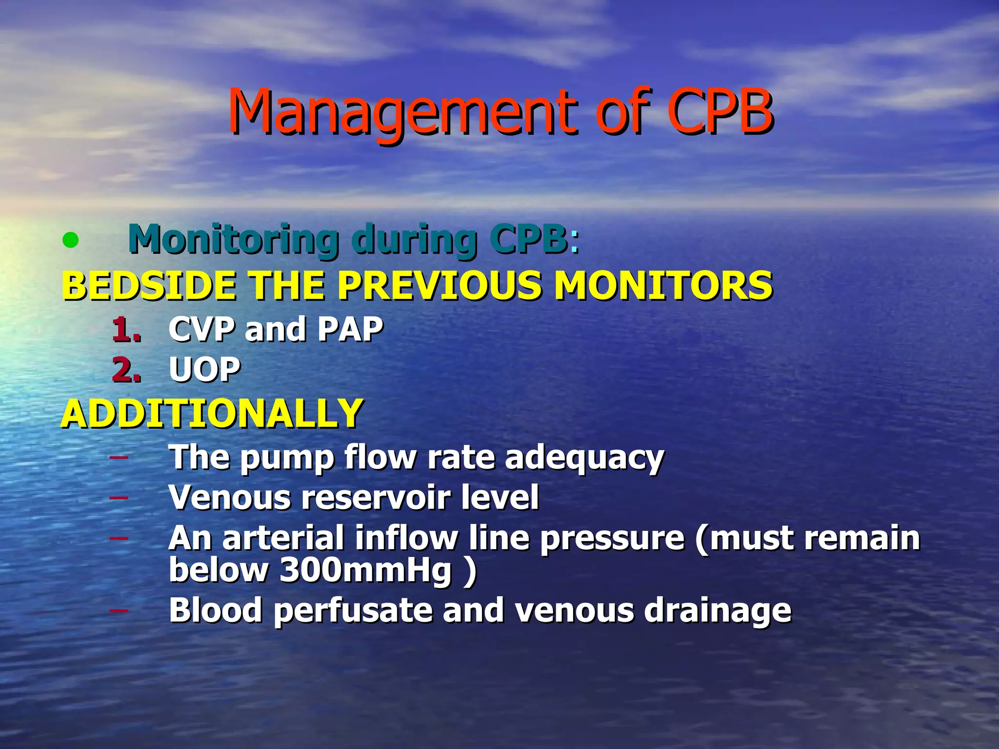Cardiopulmonary bypass | PPT