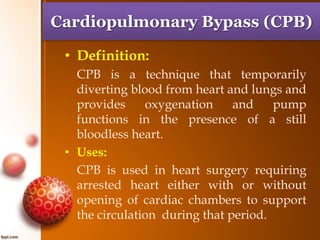 Cardiopulmonary bypass | PPT