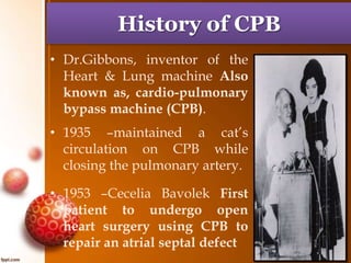 Cardiopulmonary bypass | PPT