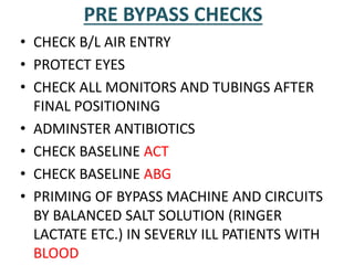 Cardiopulmonary bypass | PPTX