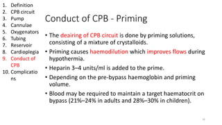 Cardiopulmonary bypass razi shahid | PPTX