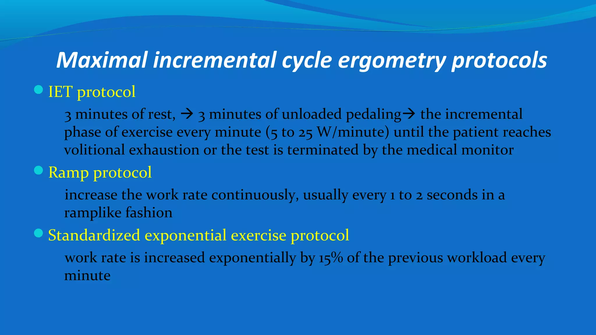 Cardiopulmonary exercise testing | PPT
