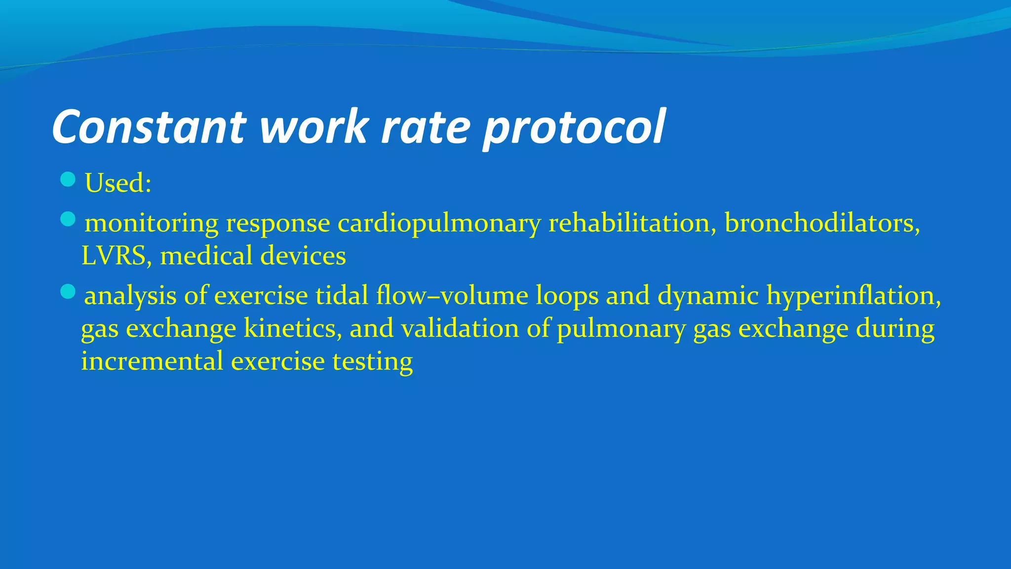 Cardiopulmonary exercise testing | PPT