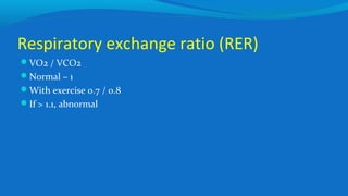 Cardiopulmonary exercise testing | PPT