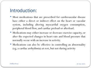 Cardiopulmonary medications and their effect on activity performance ...