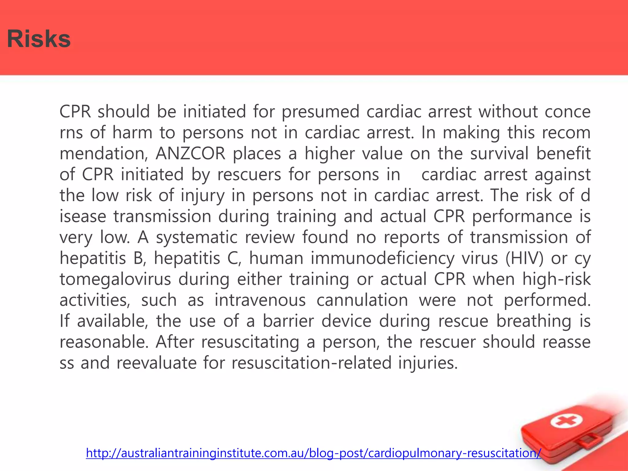 Cardiopulmonary Resuscitation | PPT