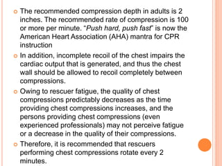 Cardiopulmonary resuscitation | PPTX | First Aid | Injuries