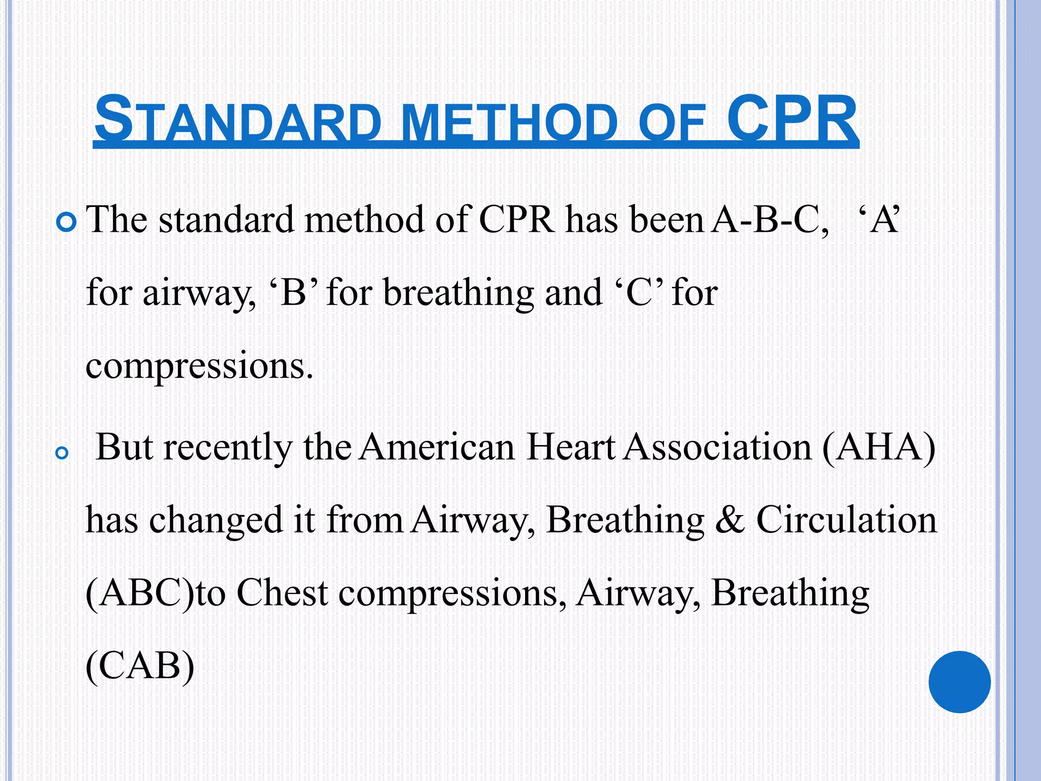 cardio pulmonary resuscitation.pptx | First Aid | Injuries
