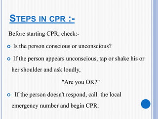 cardiopulmonaryresuscitation-190912083442.pptx | First Aid | Injuries